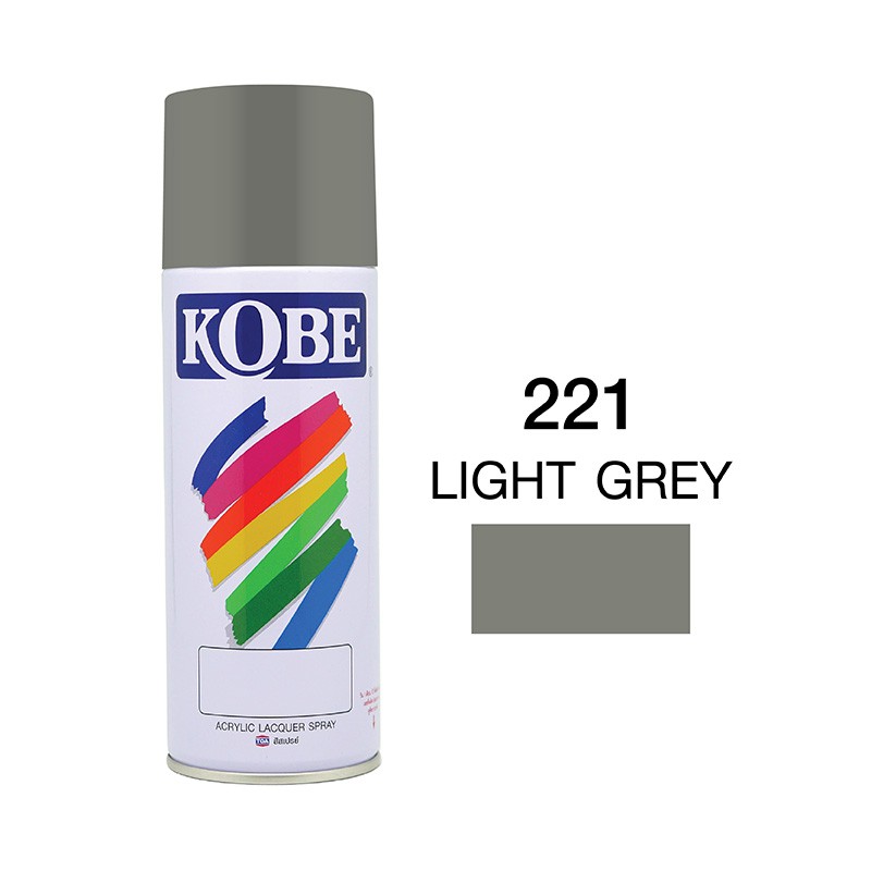 สีสเปรย์โกเบ 221(LIGHT GREY) ขนาด 400CC. – สิทธิพันธุ์ มิกซ์โฮม